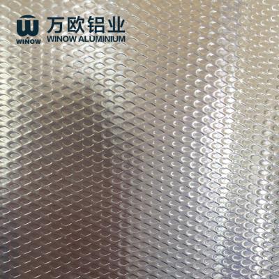 China Anti Skidding Aluminium Embossed Sheet With Excellent Corrosion Resistance for sale