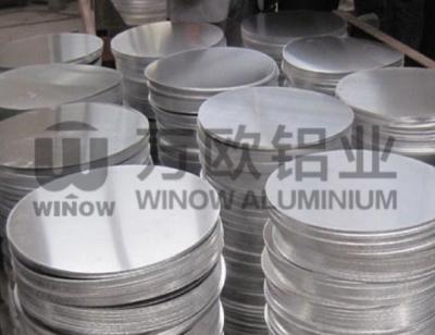 China 100 Recyclable Blank Aluminum Discs , Aluminium Round Discs For Deep Draw Pot for sale