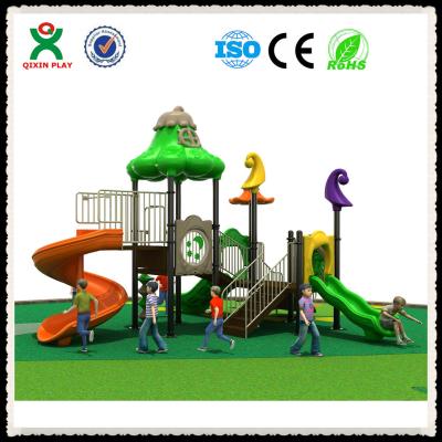 China Hot Sale Children Plastic Playground Used Outdoor Playground Equipment For Sale QX-011B for sale