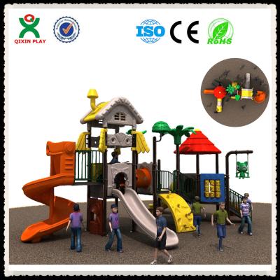 China Children Playground With Spiral Slides and Climbing Frame QX-015B for sale