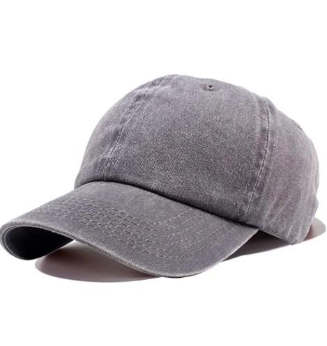 Quality Gray Wholesale Custom Vintage distressed Baseball Cap 100% Washed Twill Soft Cotton Adjustable Unisex Dad-Hat for sale
