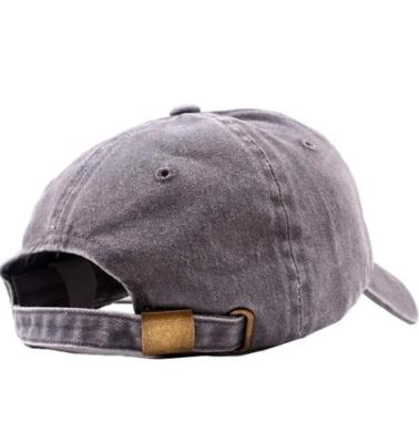 China Gray Wholesale Custom Vintage distressed Baseball Cap 100% Washed Twill Soft Cotton Adjustable Unisex Dad-Hat for sale