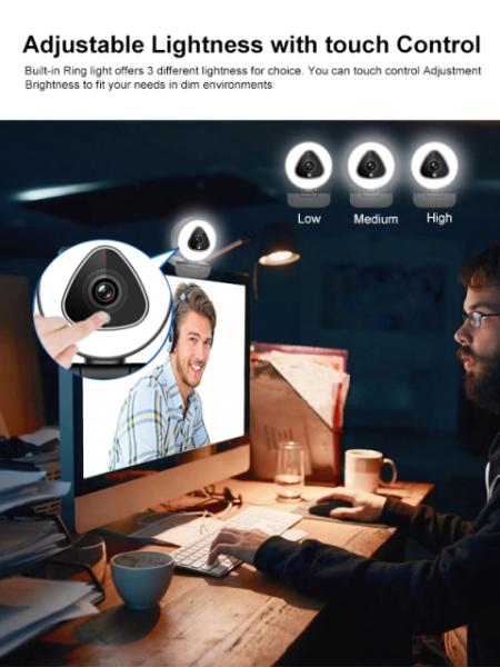Quality Auto Focus USB 30FPS 1080P Webcam For Streaming Video Calls for sale