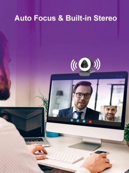 Quality Auto Focus USB 30FPS 1080P Webcam For Streaming Video Calls for sale