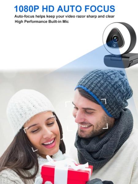Quality Auto Focus USB 30FPS 1080P Webcam For Streaming Video Calls for sale
