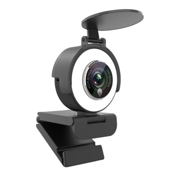 Quality 1080P 60FPS USB Streaming Gaming Web Camera With Touch Beauty Light for sale