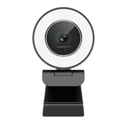 China 4K OBS Crystal Clear Video Conferencing Webcam HD Ring Light Webcam for sale