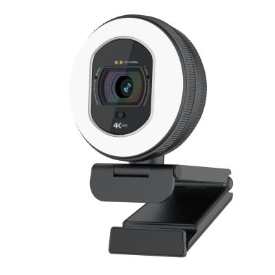 China Full HD 60FPS Ring Light Live Streaming Webcam Privacy Shutter Webcam 866Pro for sale