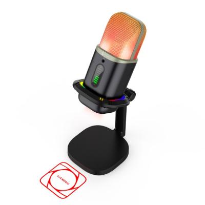 China USB Gaming Condenser Microphone With Sound Card 20Hz - 20KHz for sale