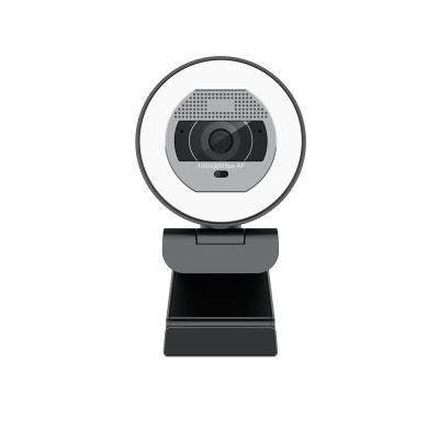 China 2K 30fps USB Autofocus Webcam 1080p Web Camera With Touch Ring Light for sale