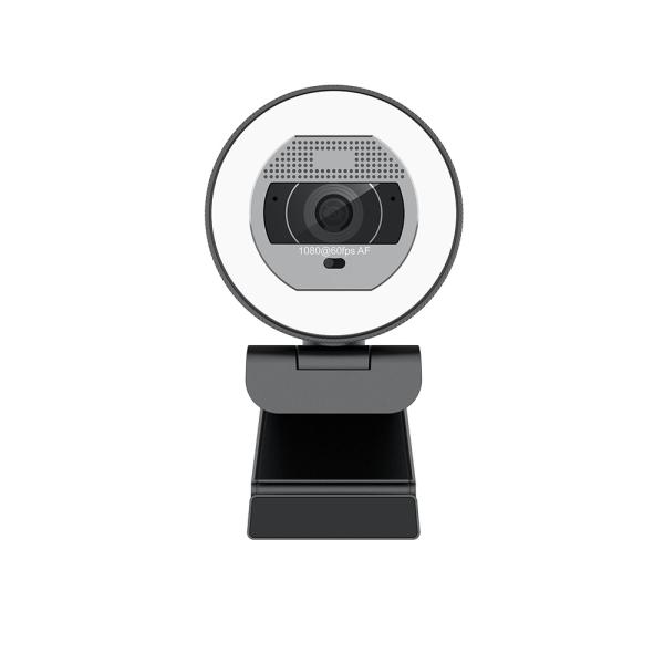 Quality 2K 30fps USB Autofocus Webcam 1080p Web Camera With Touch Ring Light for sale