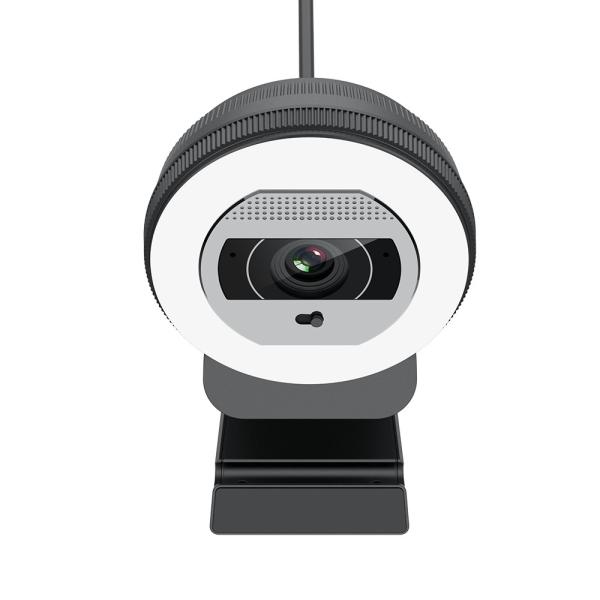 Quality 2K 30fps Touch Light Web Camera USB Webcam Auto Focus Lens for sale