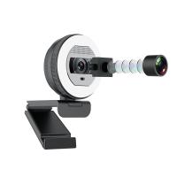 China Auto Focus Video Web Camera 2K 30fps USB Webcam Touch Ring Light for sale