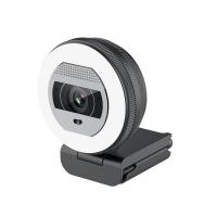 Quality Touch Ring Light Auto Focus Web Camera USB 2K 30fps Video Webcam for sale