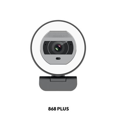 Quality Touch Ring Light 2K 30fps USB Webcam Web Camera Auto Focus Lens for sale
