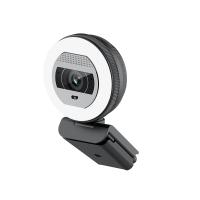 Quality Auto Focus Video Web Camera 2K 30fps USB Webcam Touch Ring Light for sale