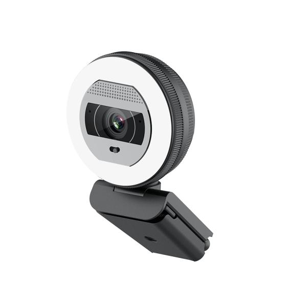 Quality Auto Focus Video Web Camera 2K 30fps USB Webcam Touch Ring Light for sale