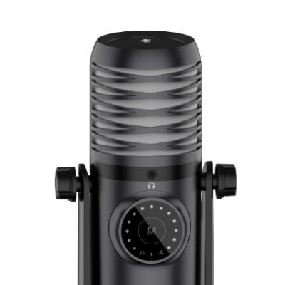 China Desktop Recording Microphone with USB Type-C RGB Audio Monitoring System for sale