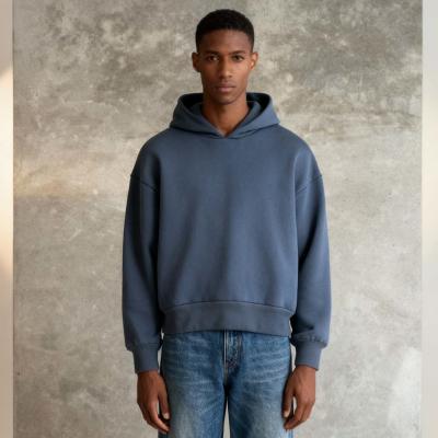 China Dongguan Manufacturers Custom Oversized  Loose Basic Blank air Layer Sweatshirt Neoprene Heavyweight Pullover Hoodie for Men for sale