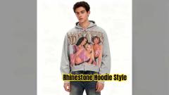 Heavyweight Hoodie Custom Streetwear Rhinestone Print