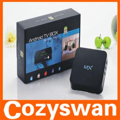 Cina Uscita dual core astuta nera della SCATOLA XBMC HDMI RJ45 di androide 4.2.2 TV di 3D WIFI Bluetooth in vendita