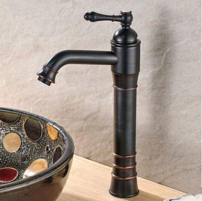 China 2016 New Black Bronze Brass Bathroom Sink Mixer Faucet TA2035B for sale