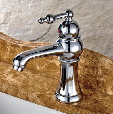 China 2016 New Designed Bright Sliver Finish Brass Bathroom Sink Faucet TA1078 for sale