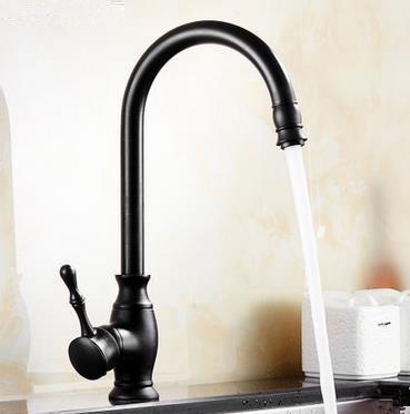 China Antique Bronze Black Brass Kitchen Sink Faucet TB0165 for sale