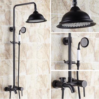 China 2016 Design Black Bronze Brass Mixer Rainfall Shower Faucet TFB533 for sale