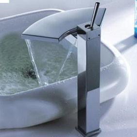 China Contemporary Brass Bathroom Sink Faucet - Chrome Finish T6008H for sale