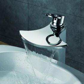 China Contemporary Brass Bathroom Sink Faucet - Chrome Finish (Tall) T8016H for sale
