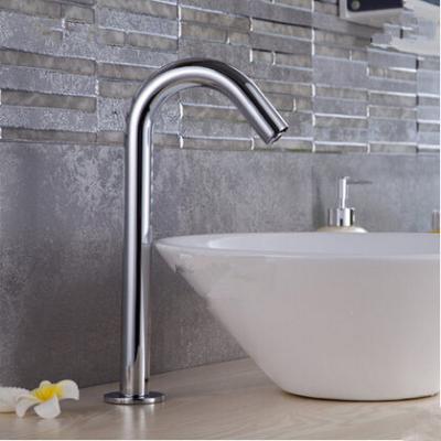 China Automatic Brass Bathroom Sink Tap Free Hands Only Cold Water Automatic Faucet TA330Y for sale