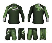 Quality Custom Design 220gsm Fabric Weight MMA Shorts And Rashguard With 7 Days Sample for sale