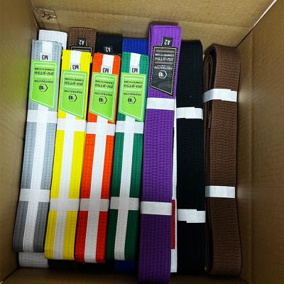 China Martial Arts Wear Jiu Jitsu Belts Adults Custom Designed 100% Cotton for sale