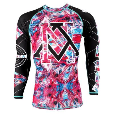 China Light Weight Breathable Quick Dry BJJ Gi Long Sleeve Rash Guard For MMA And Gym Training for sale
