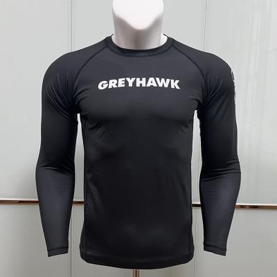 China 80% Polyester 20% Spandex Custom BJJ Rash Guards Men'S Quick Dry for sale