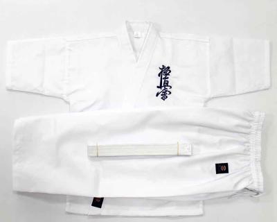 China WKF Approved Karate Uniforms Durable Polyester Twill Fabric For Martial Arts Training Practice for sale