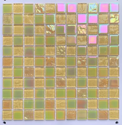 China Mosaico cerâmico azul para piscina/banheiro Técnica de impressão manual de vidro à venda