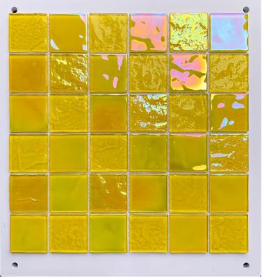 China Resistente a ácidos e antibacterianos Cristal de vidro Piscina mosaico azulejos em azul misturado à venda