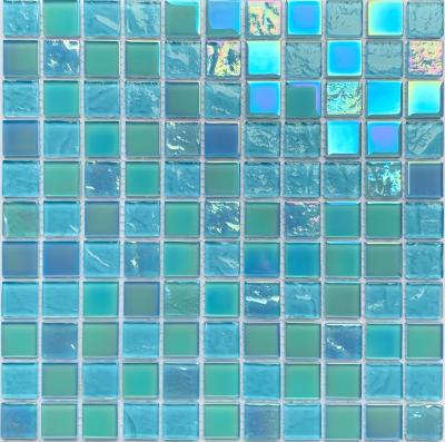 China Técnica Piscinas de mosaico de vidro em Espanha Cor 4 mm espessura Acessível à venda
