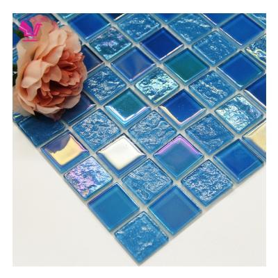 China Material de construção Piscina azulejos vidro padrão Antiderrapante Mosaico autocolante para quarto à venda
