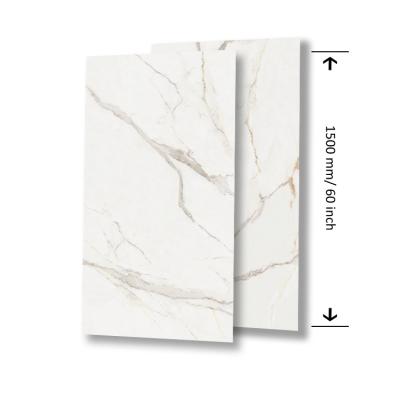 Cina 750x1500 Piastrelle per pavimenti vitrificate Carrara Porcellana piastrelle ceramiche per cucina e hall in vendita