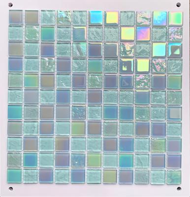 China 306x306MM Mosaico Banheiro Mar azul onda vidro Piscina azulejo para ocasião de quarto à venda