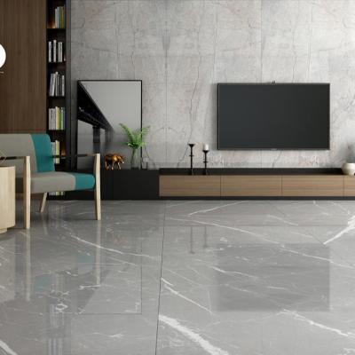 Cina Piastrelle vitrificate colore grigio marmo bagno piastrelle di pavimento in ceramica 1200x2400 grande formato in vendita