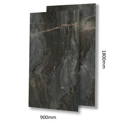 Cina Tecnica Piastrelle vitrificate Effetto marmo Piastrelle di gradino in nero Piastrelle di pavimento 3D per salotto in vendita