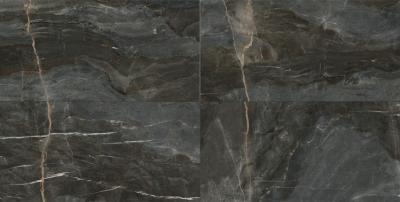 Cina Tecnica Piastrelle vitrificate Effetto marmo Piastrelle di gradino in nero Piastrelle di pavimento 3D per salotto in vendita