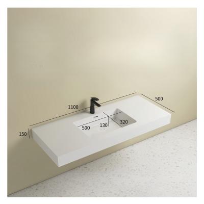 Cina Organizzatore di banconi da bagno con vasca ceramica bianca e materiale SLABS/SINTERSTONE in vendita