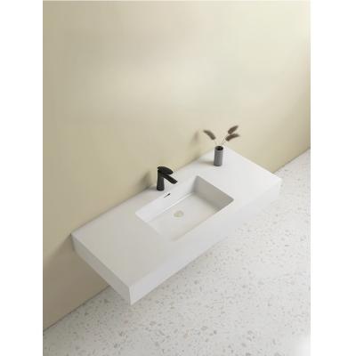 Cina Organizzatore di banconi da bagno con vasca ceramica bianca e materiale SLABS/SINTERSTONE in vendita