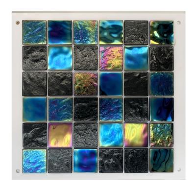 Cina Tecnica vetro mosaico di vetro cristallino iridiscente per piscina piastrelle tipo piastrelle di parete in vendita