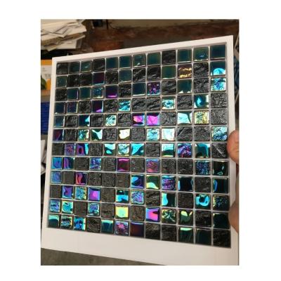 China Techniek Glasmozaïek zwembad tegel Inkjet kristal ijs jade voor uw zwembad Te koop